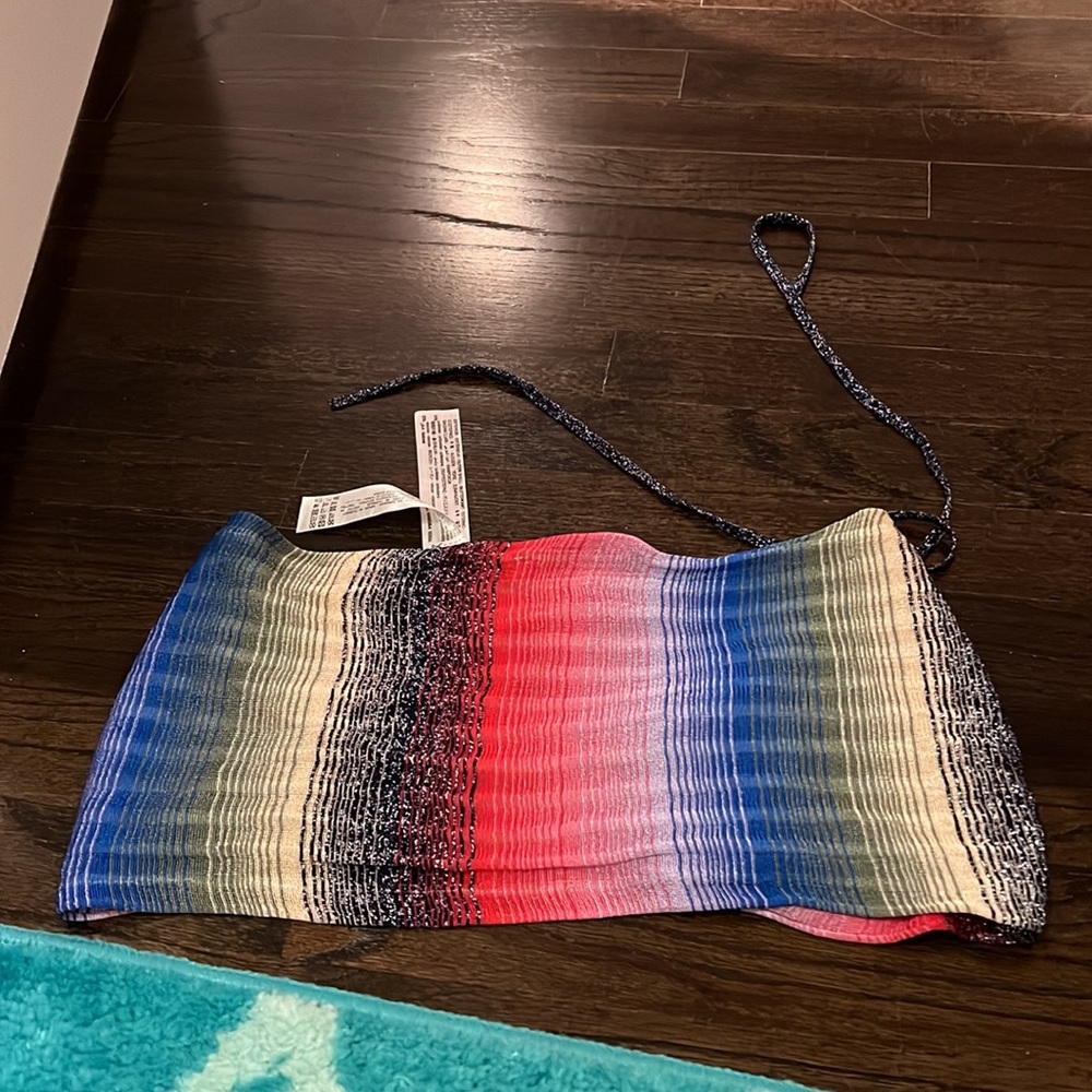 Zara Limited Edition Metallic Thread Top Small - Gem